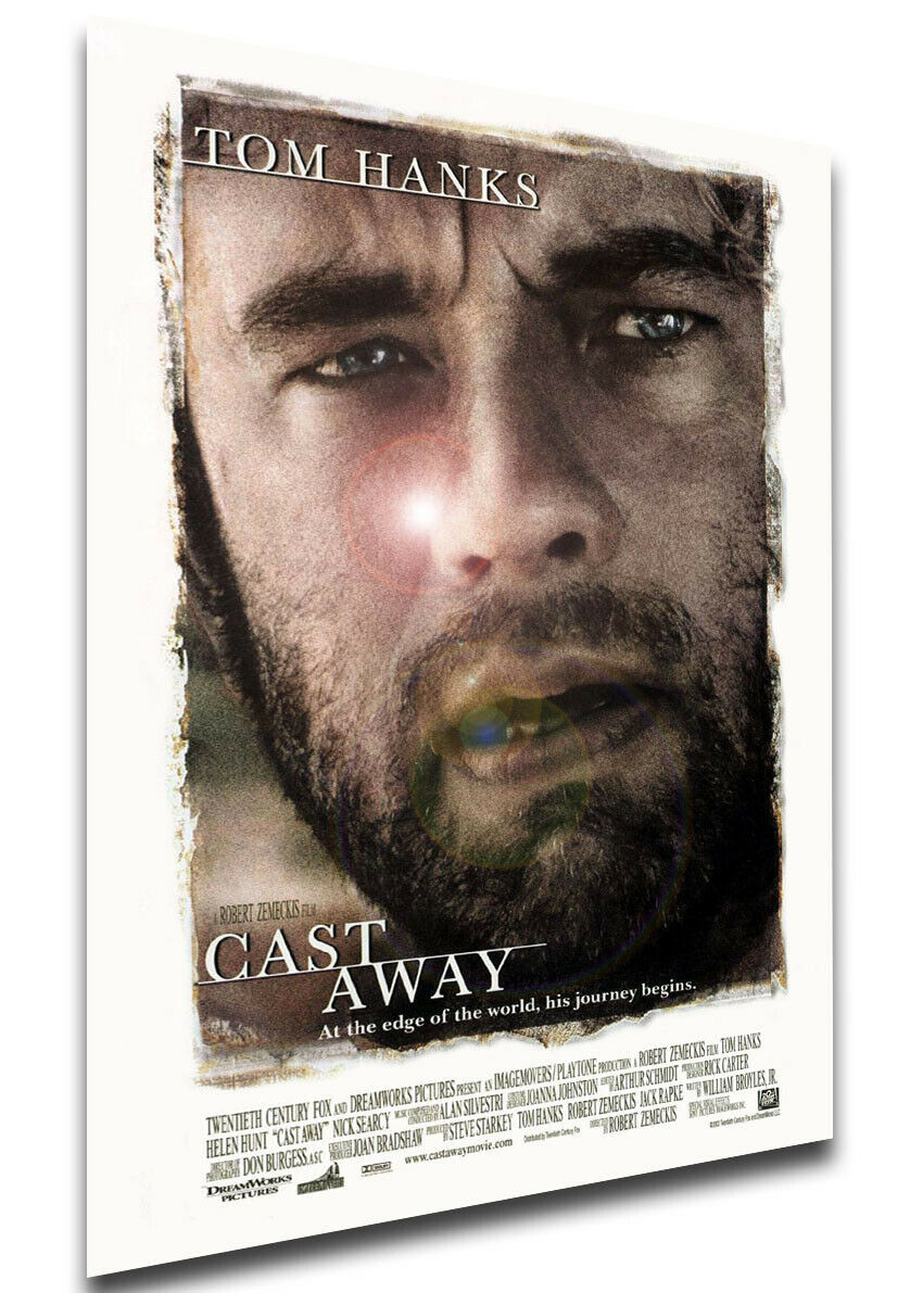 Poster Locandina - Tom Hanks - Cast Away (2000) - Propaganda World