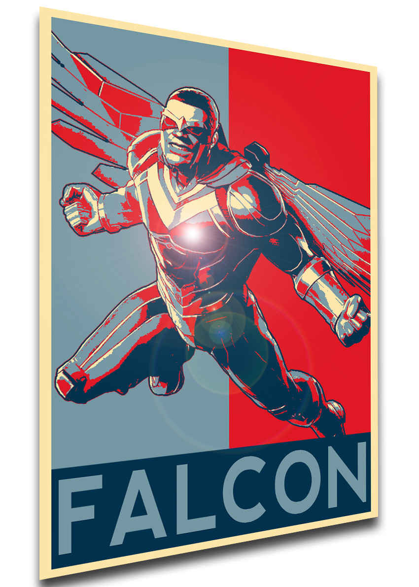Poster Propaganda - Avengers - Falcon - Propaganda World