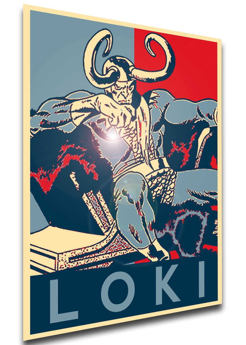 Poster Propaganda - Avengers - Loki - Propaganda World