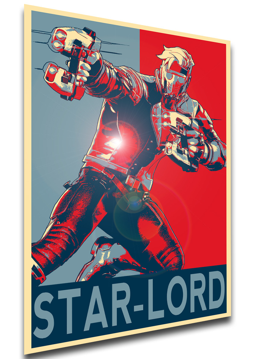 Poster Propaganda - Avengers - Star-Lord - Propaganda World