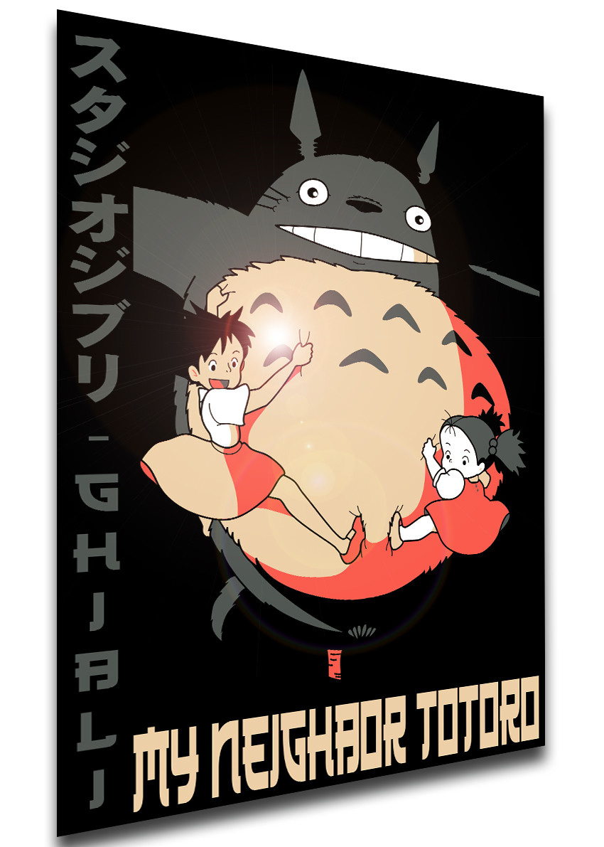 Poster Japanese Style - Ghibli - My Neighbor Totoro - LL3667 ...