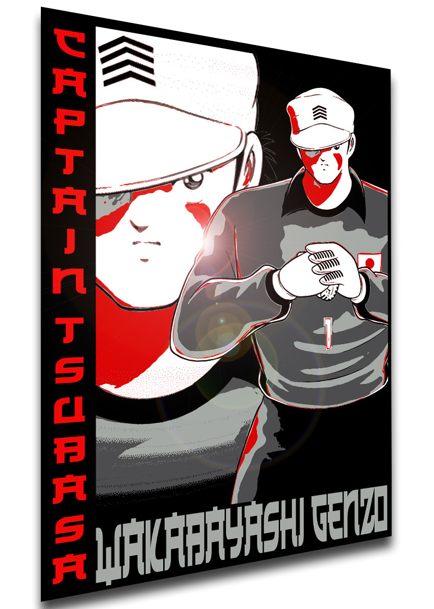 Poster Japanese Style - Captain Tsubasa - Genzo Wakabayashi LL3813 ...