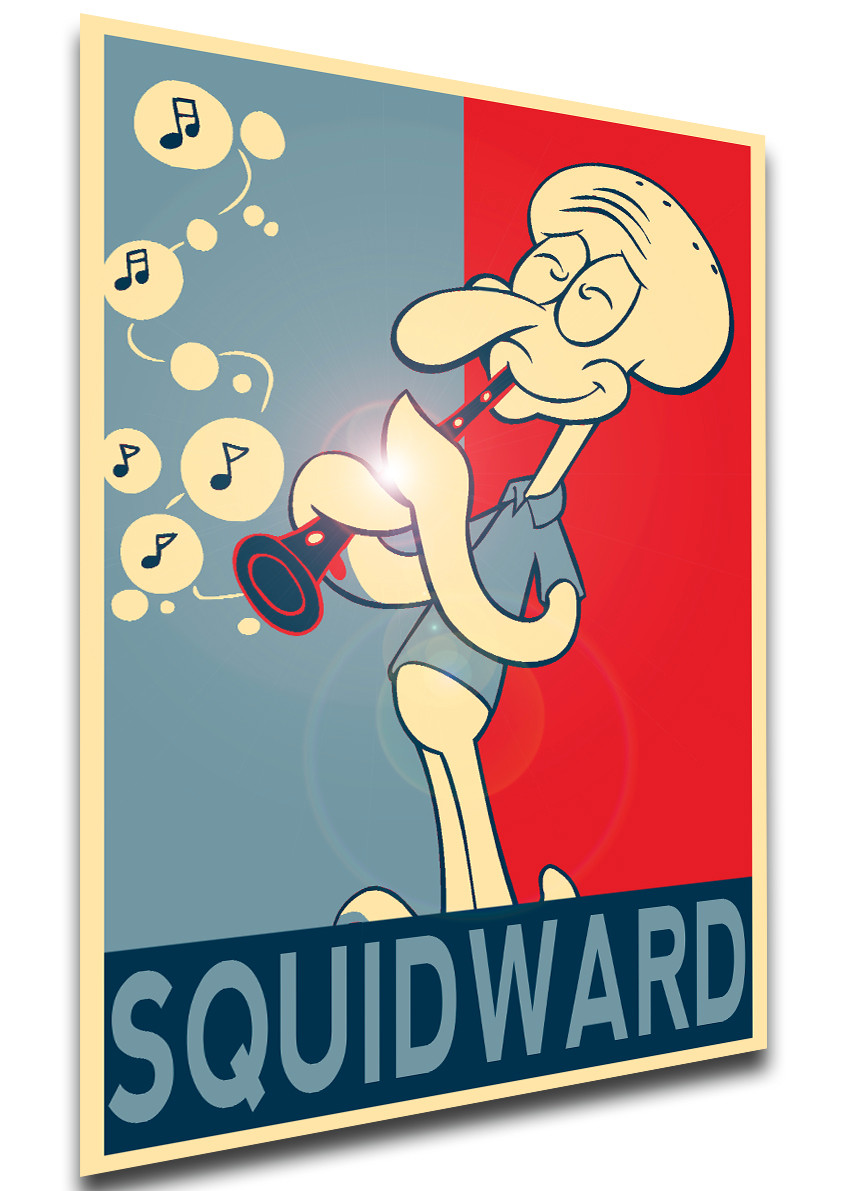 Poster Propaganda - Spongebob Squarepants - Squidward Variant LL4136 ...