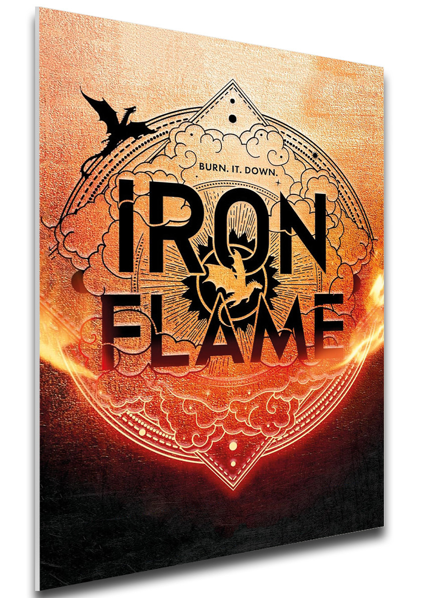 Forex Panel A4 Book Cover Art - Fourth Wing - Iron Flame - Propaganda World