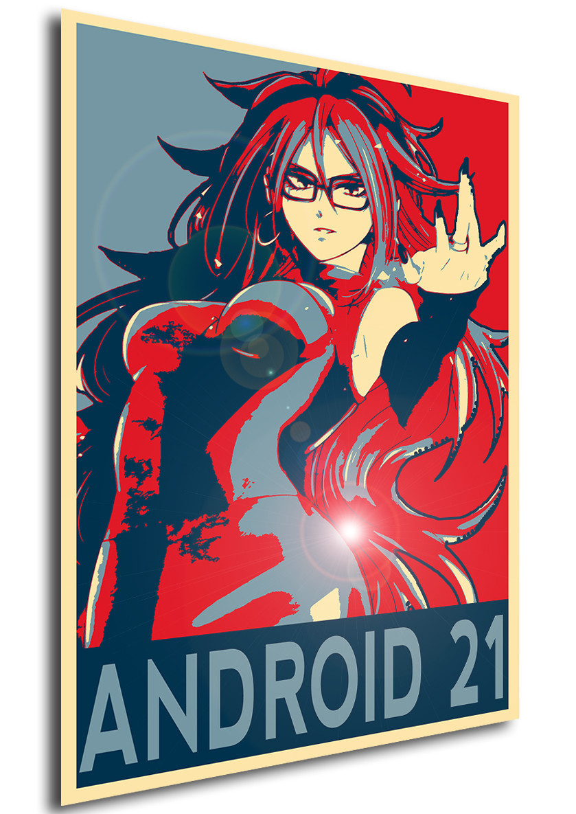 Poster Propaganda Dragon Ball Android 21 - Propaganda World