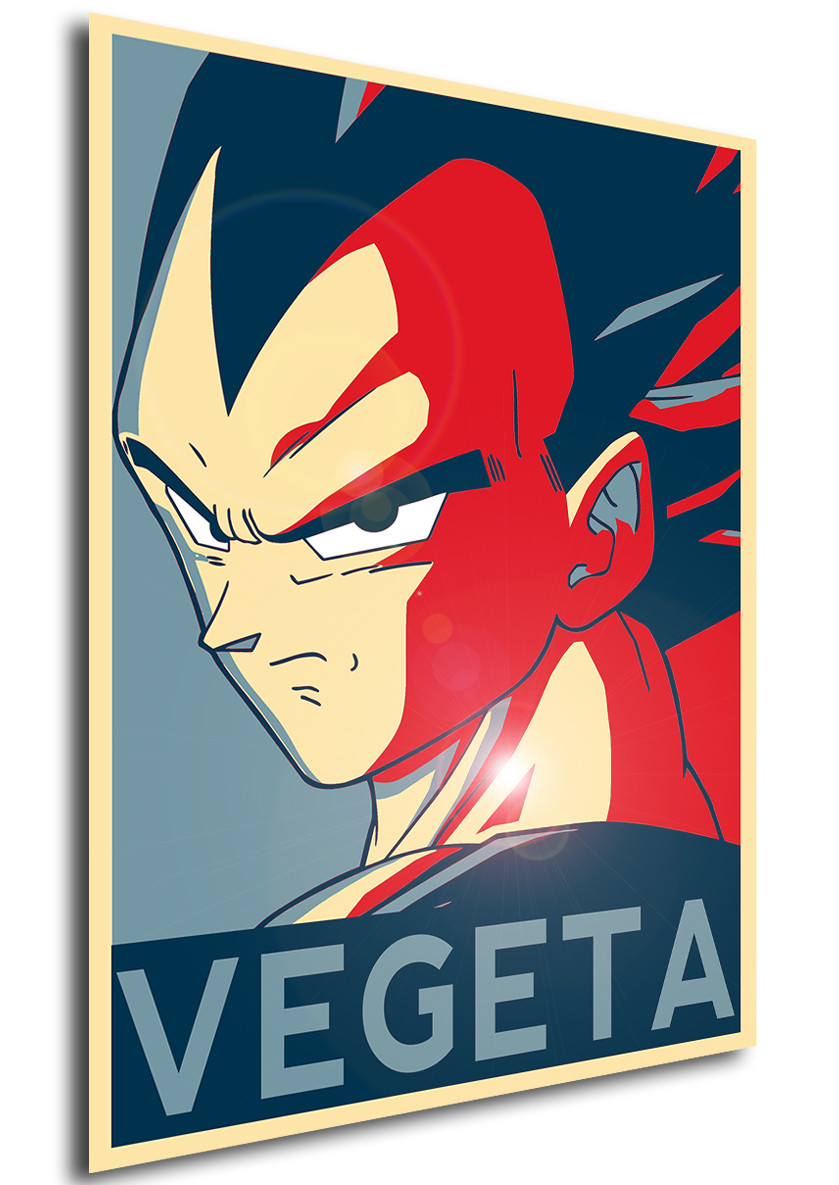 Poster Propaganda Dragon Ball Vegeta - Propaganda World
