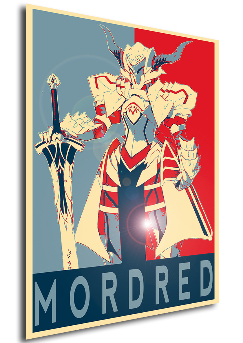 Poster Propaganda Fate Grand Order Mordred - Propaganda World
