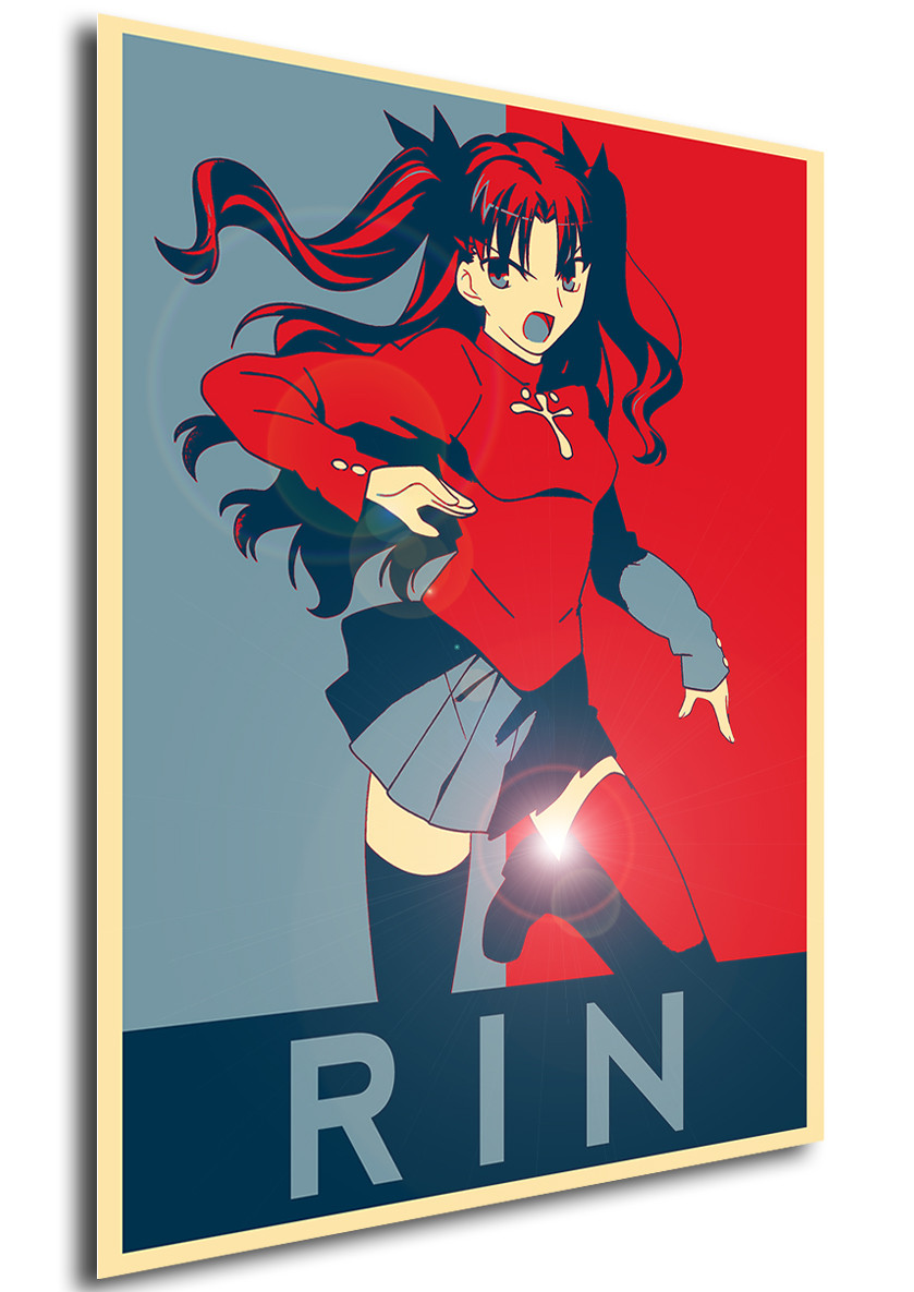 Poster Propaganda Fate Stay Night Rin - Propaganda World