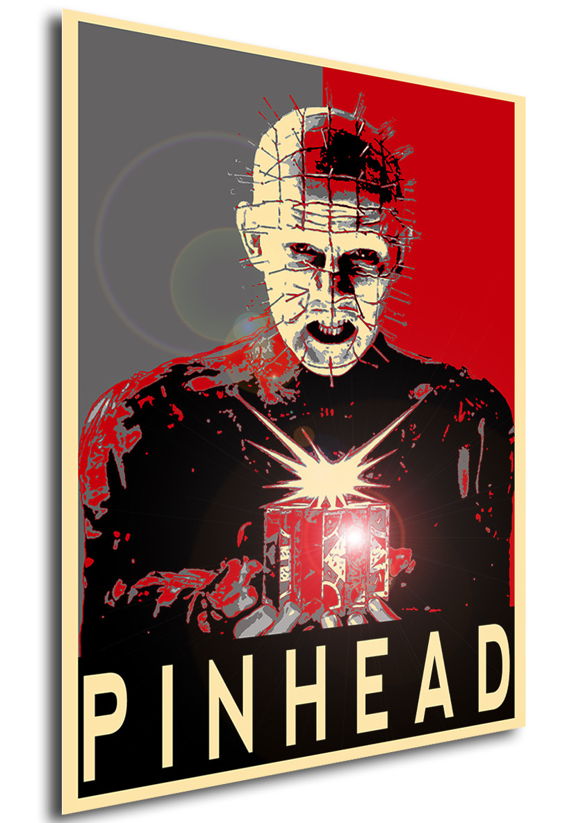 Poster Propaganda Horror Hellraiser Pinhead - Propaganda World