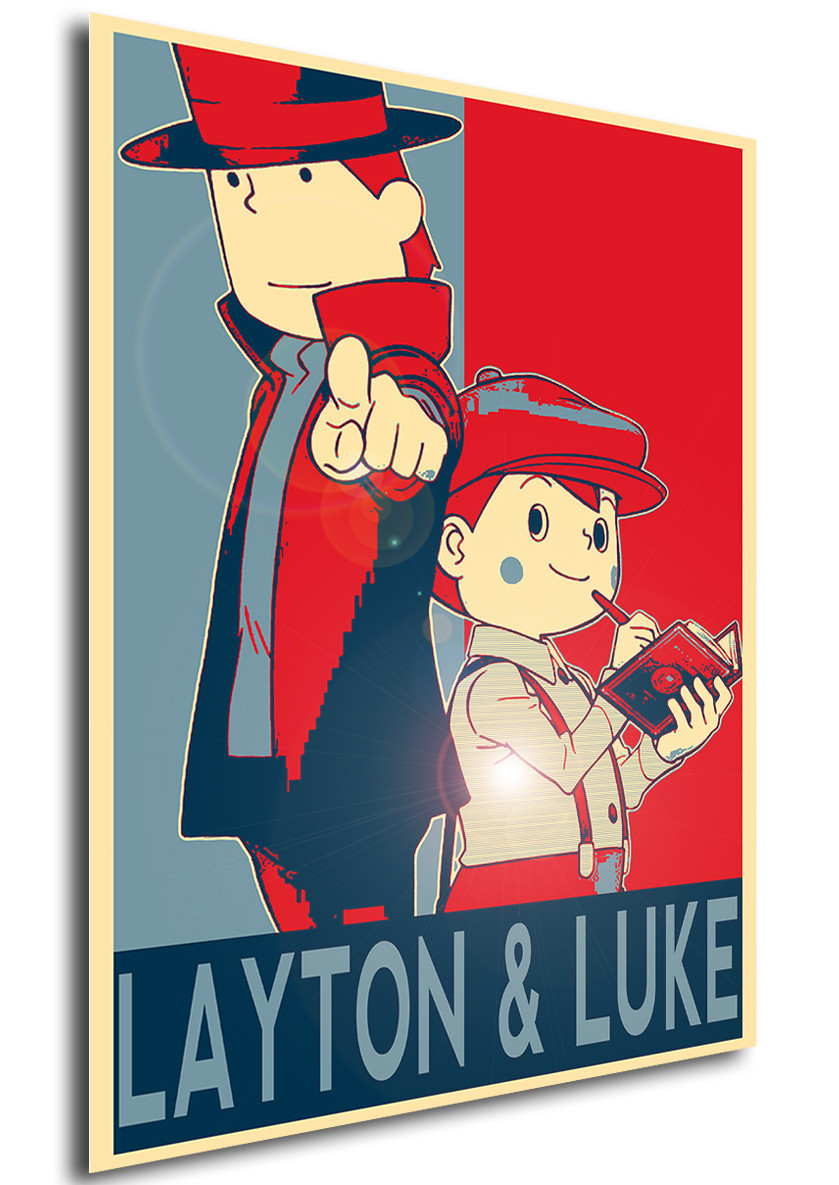Poster Propaganda Professor Layton & Luke - Propaganda World