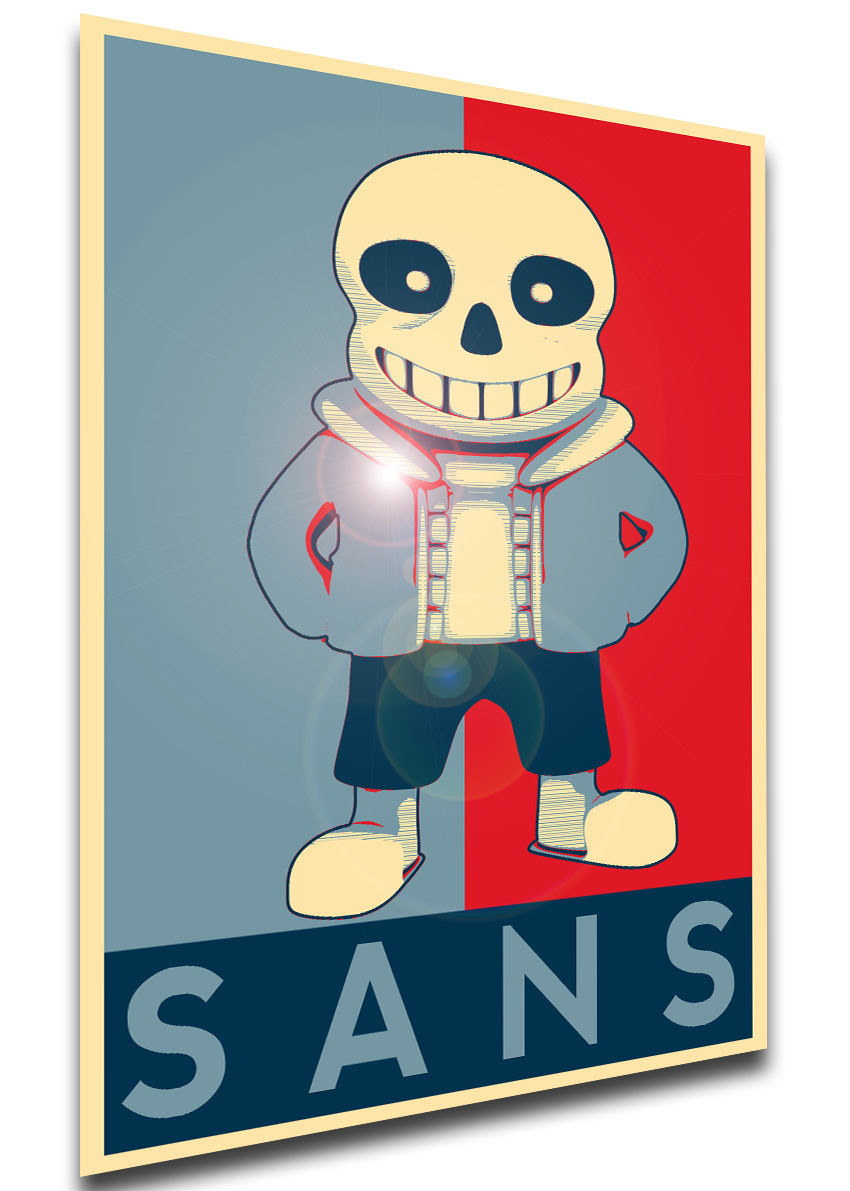 Poster - Propaganda - Undertale - Sans - Propaganda World