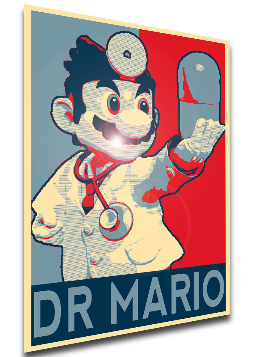 Poster - Propaganda - MA0014 - Smash Bros - Dr Mario variant 3 ...