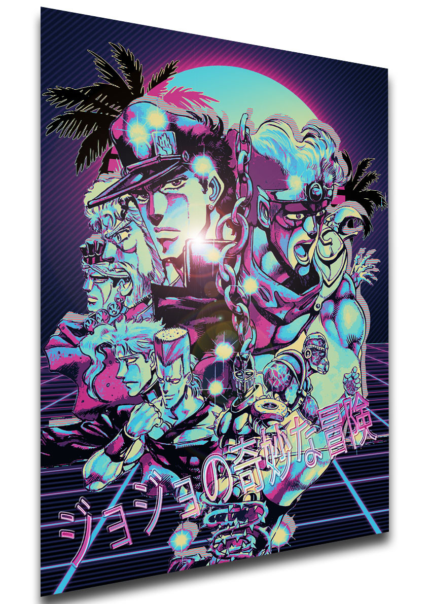 Poster - Vaporwave 80s Style - Jojo's Bizarre Adventure - Stardust ...