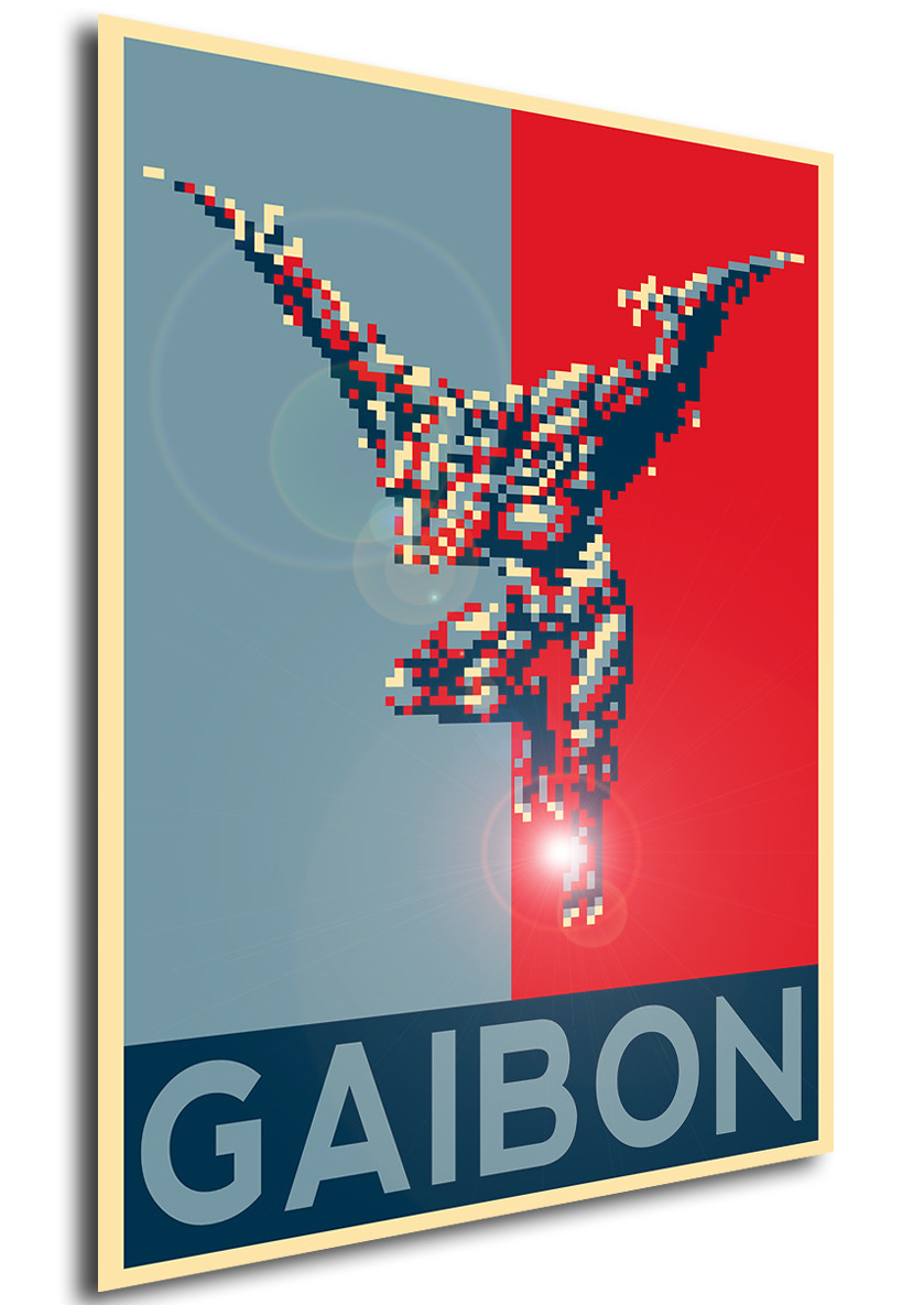 Poster - Propaganda - Pixel Art - Castlevania - Gaibon - Propaganda World