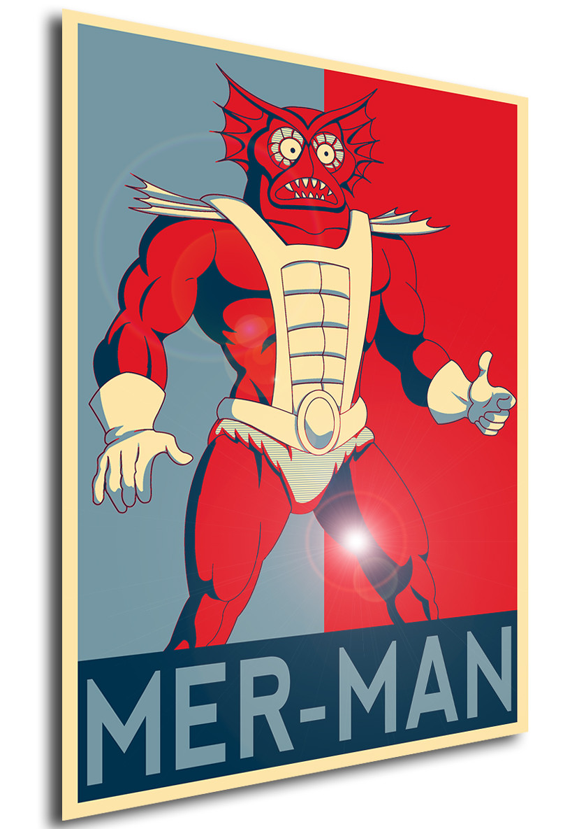 Poster Propaganda Masters of the Universe Mer-Man - Propaganda World