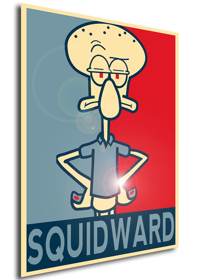 Poster Propaganda Spongebob Squiddy - Propaganda World