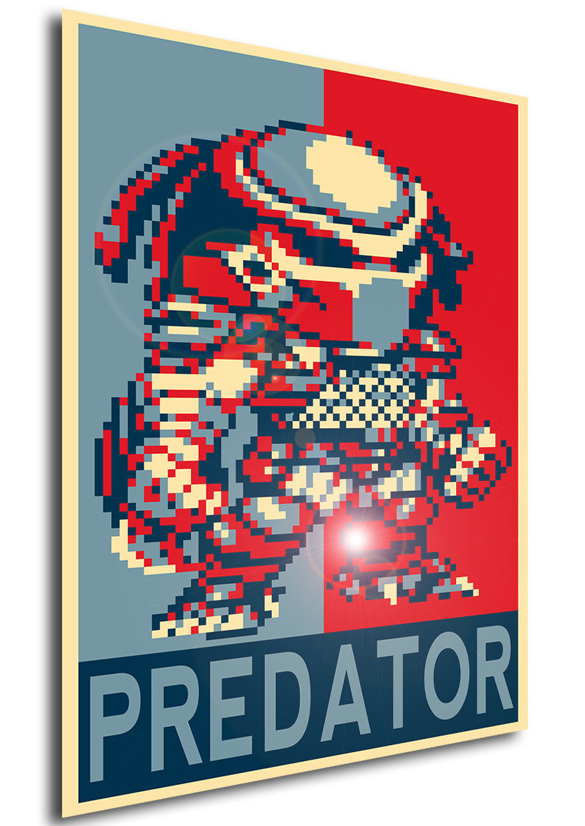 Poster - Propaganda - Pixel Art - Alien vs Predator - Predator A ...