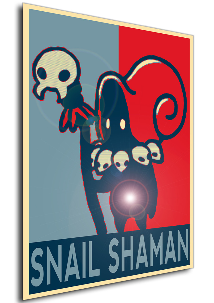 Poster - Propaganda - Hollow Knight - Snail Shaman - Propaganda World Poster - Propaganda - Hollow Knight - Snail Shaman - Propaganda World