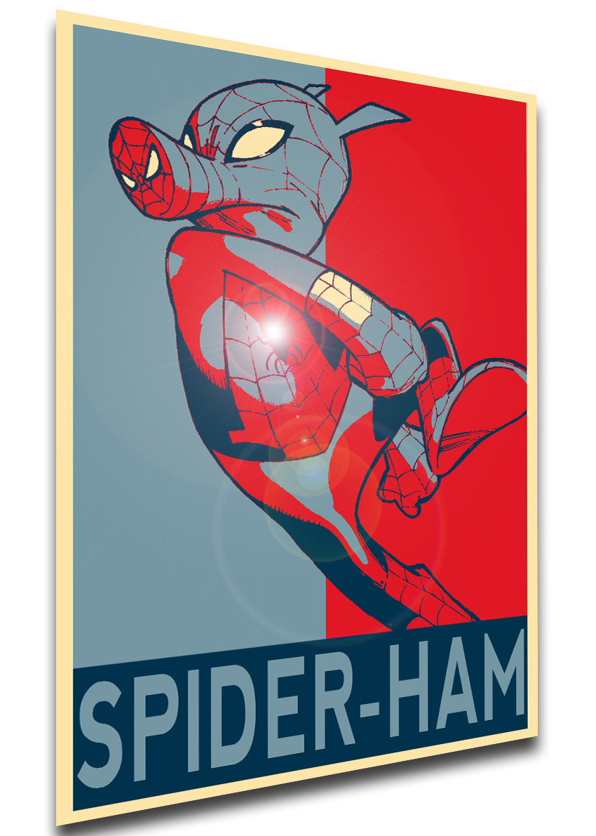 Poster Propaganda - Spider-Verse - Spider-Ham - Propaganda World
