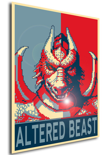 Poster - Propaganda - Pixel Art - Altered Beast B - Propaganda World