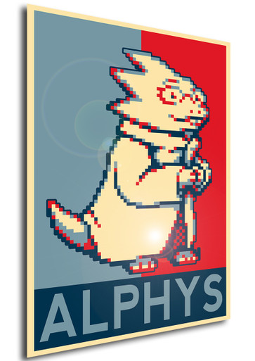Poster - Propaganda - Pixel Art - Undertale - Alphys - Propaganda World