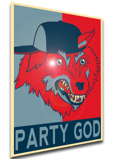 Poster Propaganda - Adventure Time - Party God - LL3566 - Propaganda World