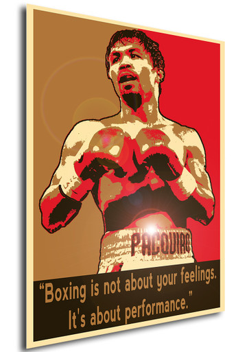 Poster Propaganda Quotes Great Boxers Manny Pacquiao - Propaganda World