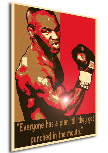 Poster Propaganda Quotes Great Boxers Mike Tyson - Propaganda World