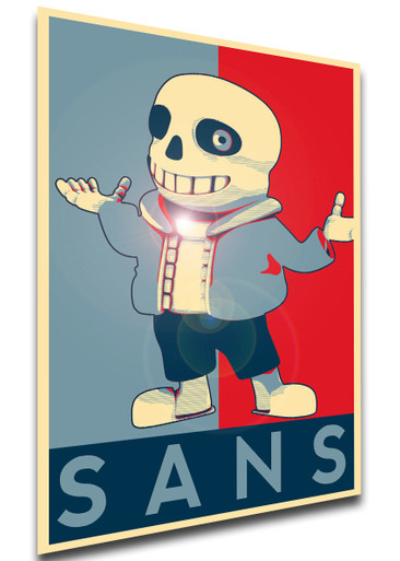 Poster - Propaganda - Undertale - Sans variant - Propaganda World