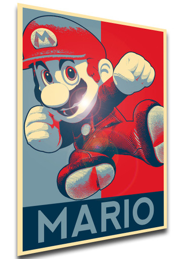 Poster - Propaganda - Smash Bros - Mario variant 3 - Propaganda World
