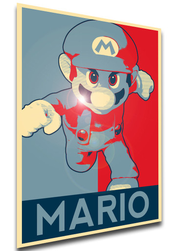 Poster - Propaganda - Smash Bros - Mario variant - Propaganda World