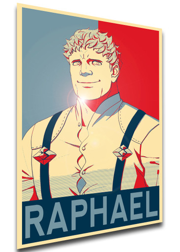 Poster - Propaganda - Fire Emblem Three Houses - Raphael - Propaganda World