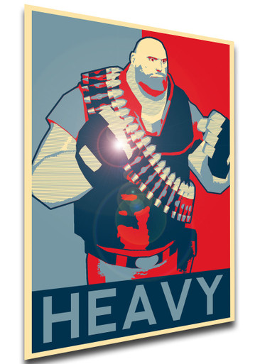Poster - Propaganda - MA0130 - Team Fortress 2 - Heavy Weapon Guy ...