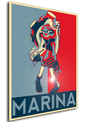 Poster - Propaganda - Splatoon - Marina - Propaganda World