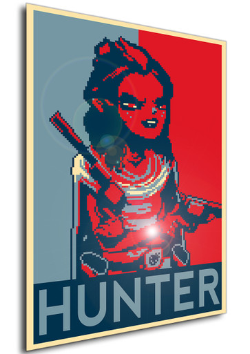 Poster - Propaganda - Enter the Gungeon - The Hunter - Propaganda World
