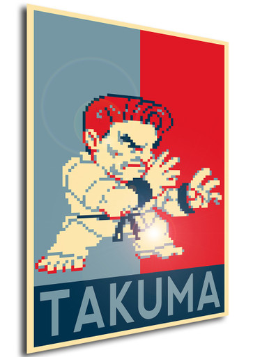 Poster - Propaganda - Pixel Art - Art of Fighting - Takuma - Propaganda ...