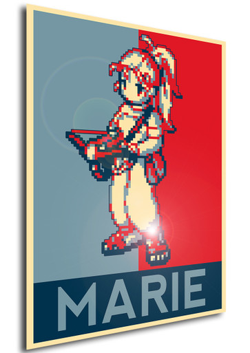 Poster - Propaganda - Pixel Art - Chrono Trigger - Marie - Propaganda World