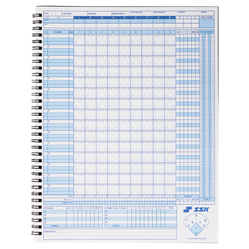 SSK 50 Game Official Scorebook Baseball & Softball
