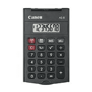 Canon AS-8 8 Digit Pocket Calculator - Office Gear