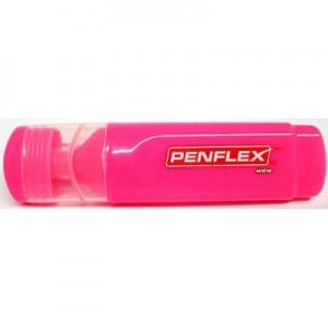 Penflex Higlo Highlighter - Pink - Office Gear