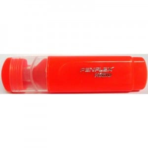 Penflex Higlo Highlighter - Red - Office Gear