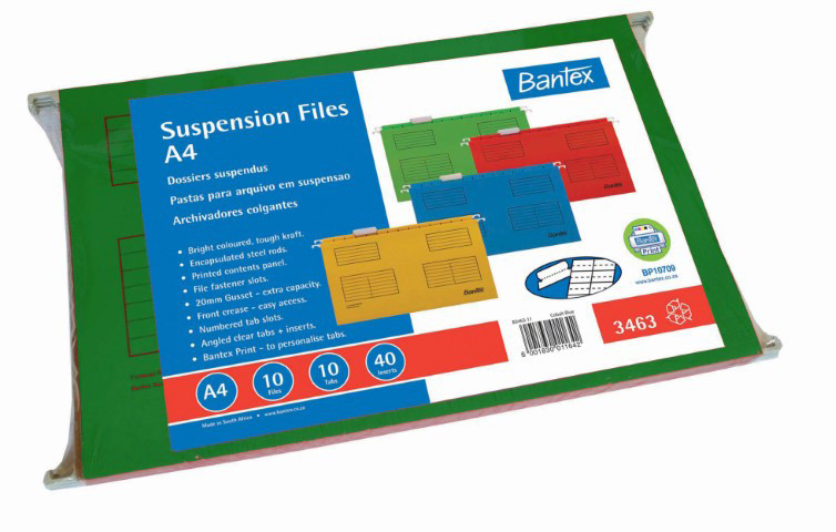 Bantex Dark Green Suspension Files Pack 25 - Office Gear