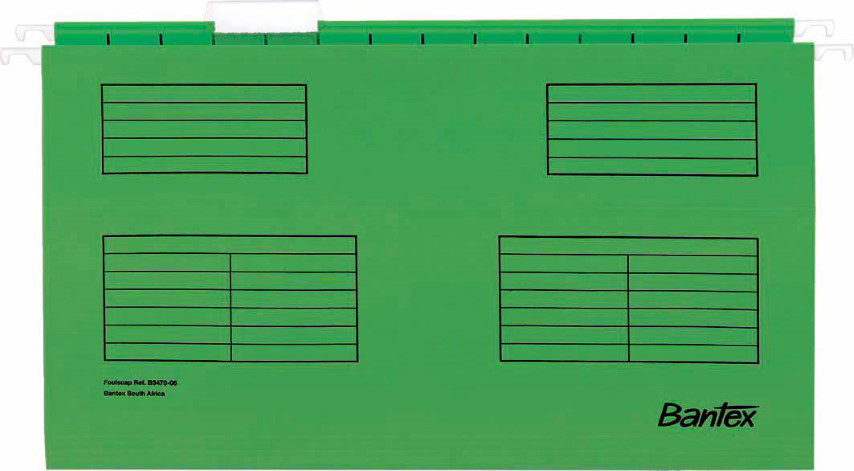 Bantex Dark Green Suspension Files Pack 25 - Office Gear
