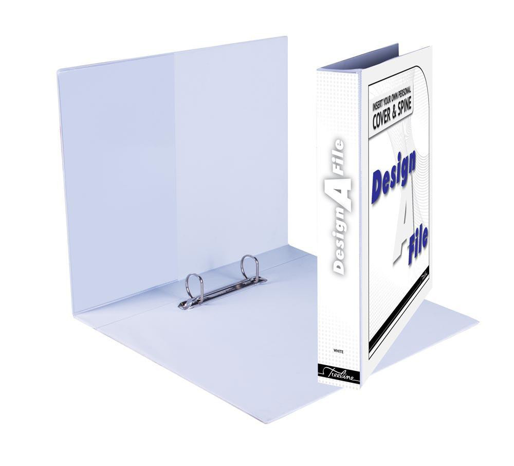 Treeline Design A File A4 2-D Ring 25mm White