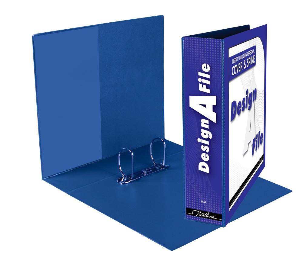 Treeline Design A File A4 2-D Ring 50mm Blue