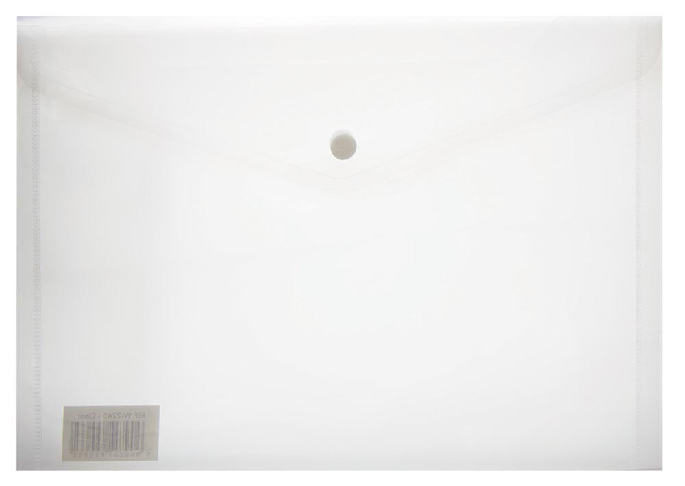 Treeline Clear A3 Plastic Envelope with Stud
