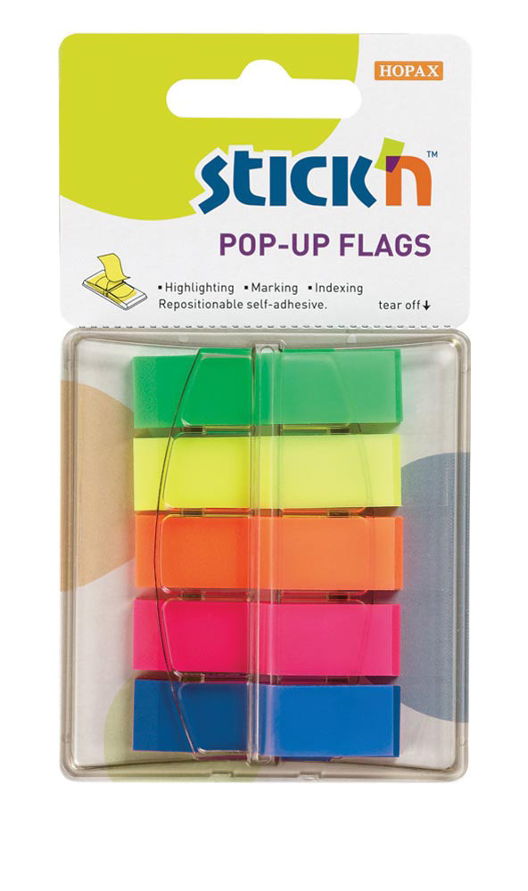 Stick 'N Pop-Up Flags Asst (45mm x 12mm)
