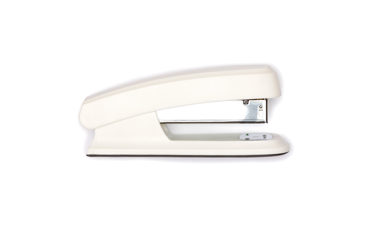 CROXLEY Stapler Half Economy White - Compact and Durable Office Stapler