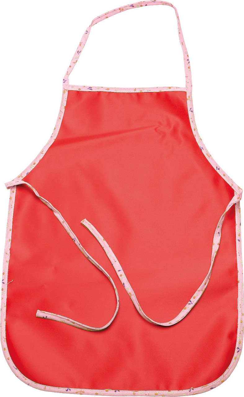 School Primary Apron -Single Plain Red - Office Gear