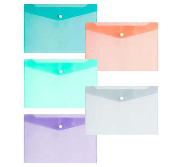 Yalong A4 Pastel Carry Folder Pack 10